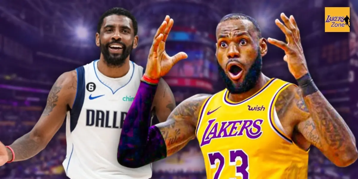 The low blow Kyrie Irving gave to the Lakers completely shocked LeBron ...